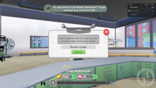 Car Repair Simulator codes to redeem for free Coins & Gems