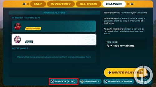 How to make someone a key holder in LEGO Fortnite