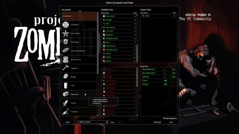 Best Project Zomboid Traits: Best Traits to pick when creating your ...