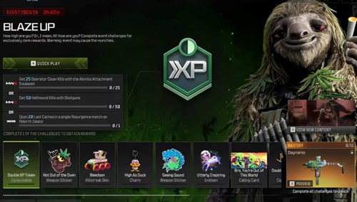 All MW3 Blaze Up event challenges & rewards