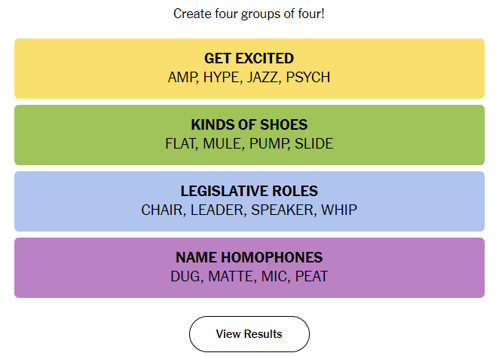 Connections hints & answers for today (Sep 17th)