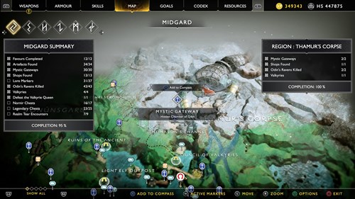 How to find all the Valkyries in God of War