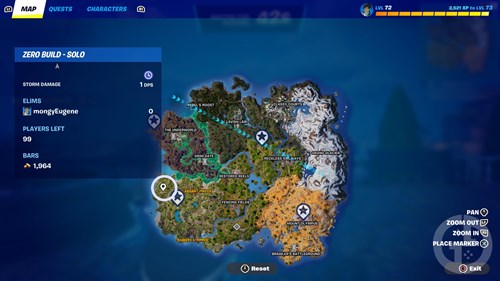 Where to find Coastal Columns in Fortnite