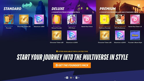 What Is In The MultiVersus Founder's Pack?